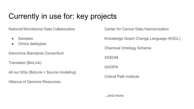 LinkML Intro (for Monarch devs) | PPTX | Web Design and HTML | Internet