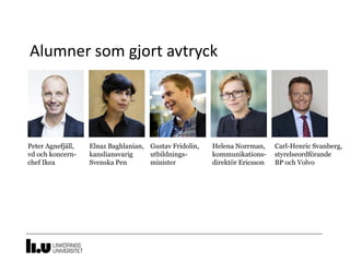 Linköpings universitet presentation 2015 | PPTX