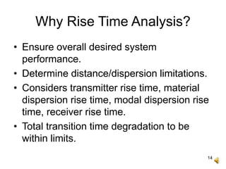 Link power and rise time budget analysis | PPT