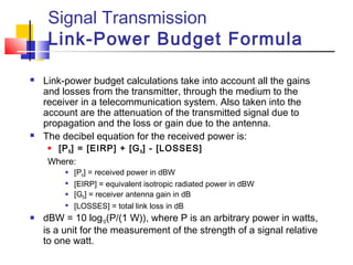 Link Power Budget Calculation and Propagation Factors for Satellite ...
