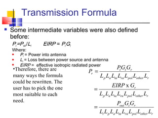 Link Power Budget Calculation and Propagation Factors for Satellite ...