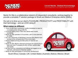 Nerds On Site Profile | PPT