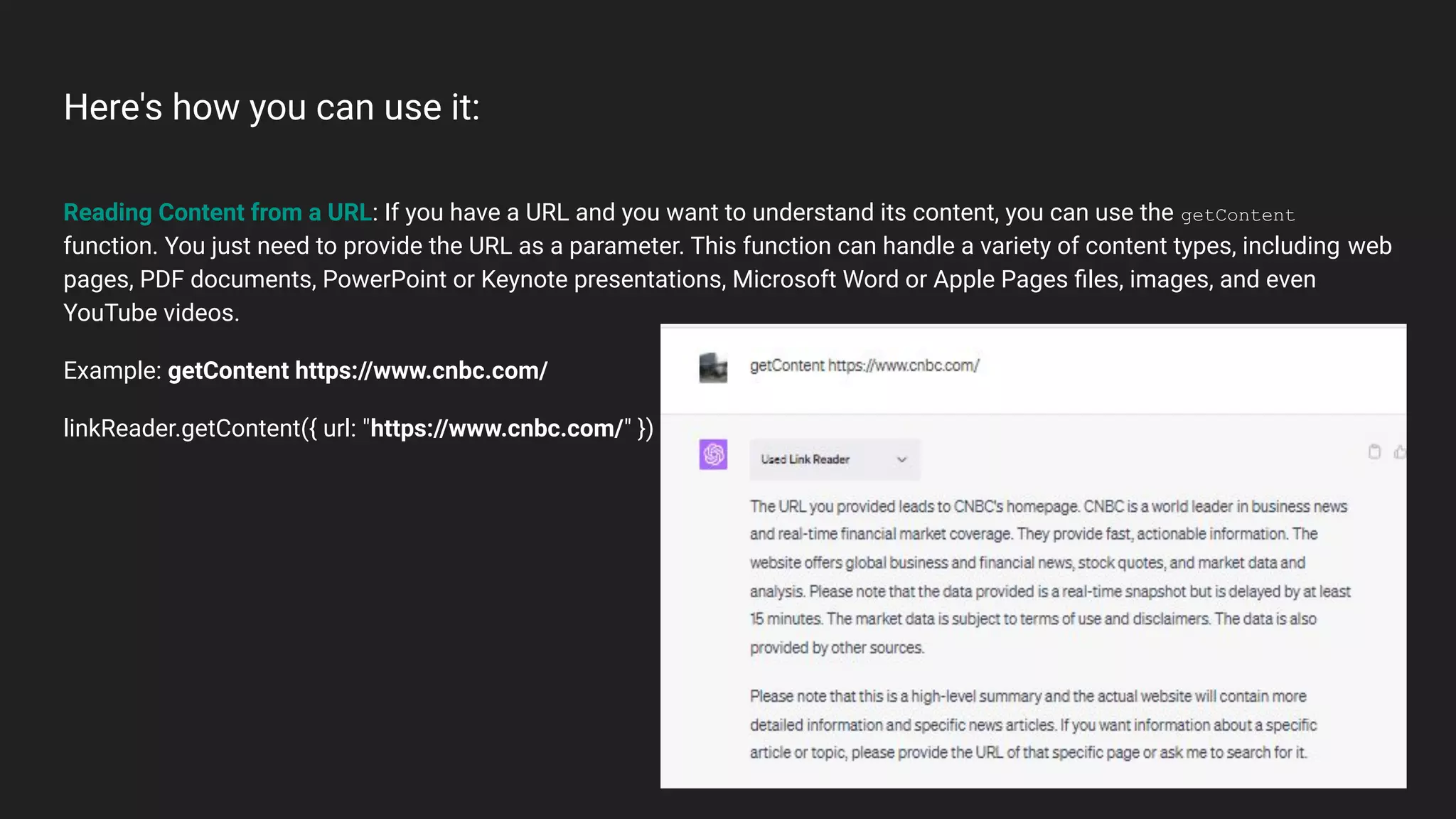 Link Reader ChatGPT Plugin | PDF