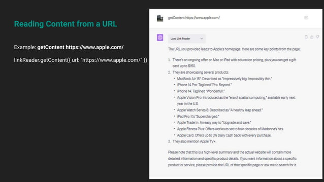 Link Reader ChatGPT Plugin | PPT