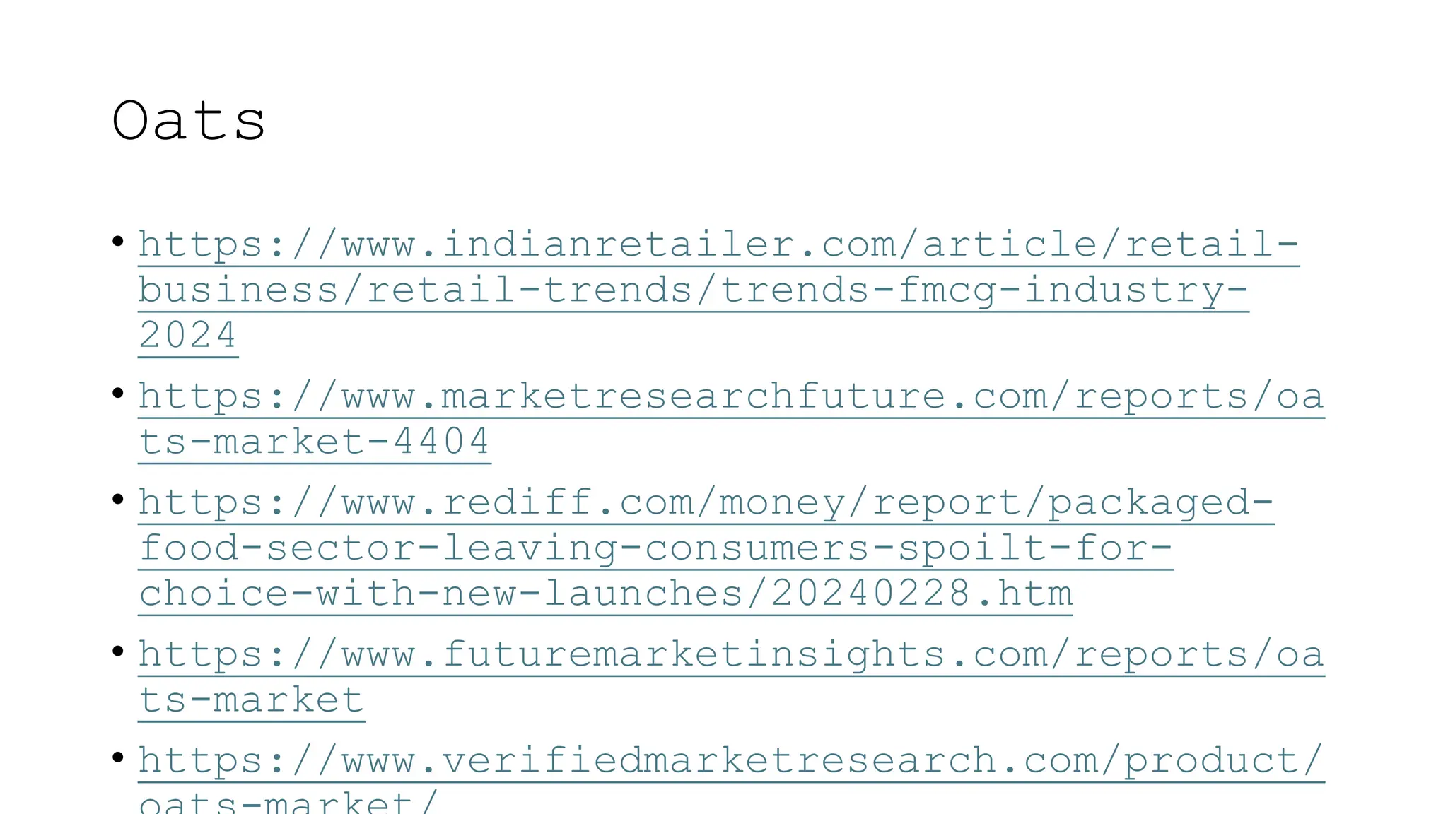 Food & Beverages in Indian Market Links.pptx