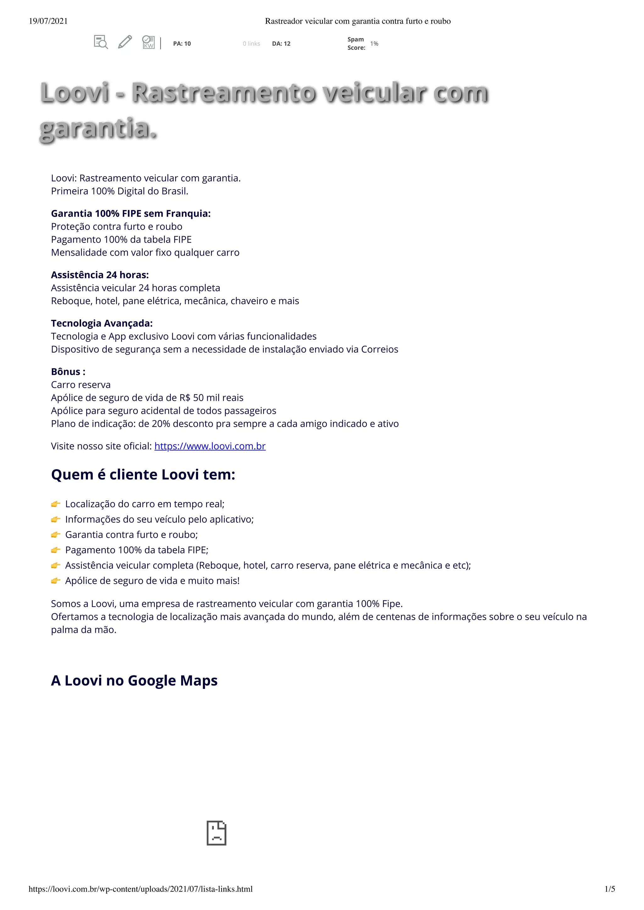 Links da Loovi | PDF