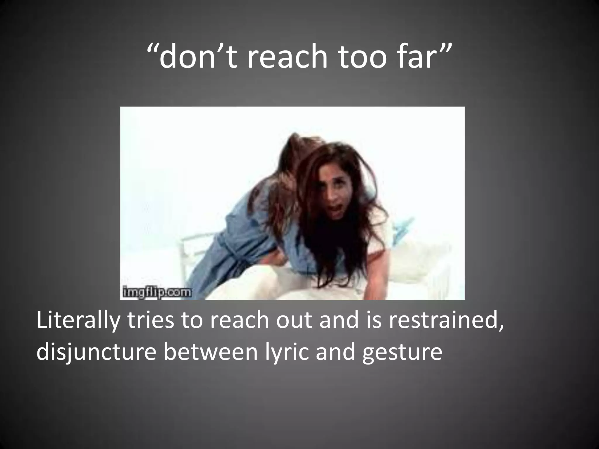 Links between lyrics and visuals in our music | PPT