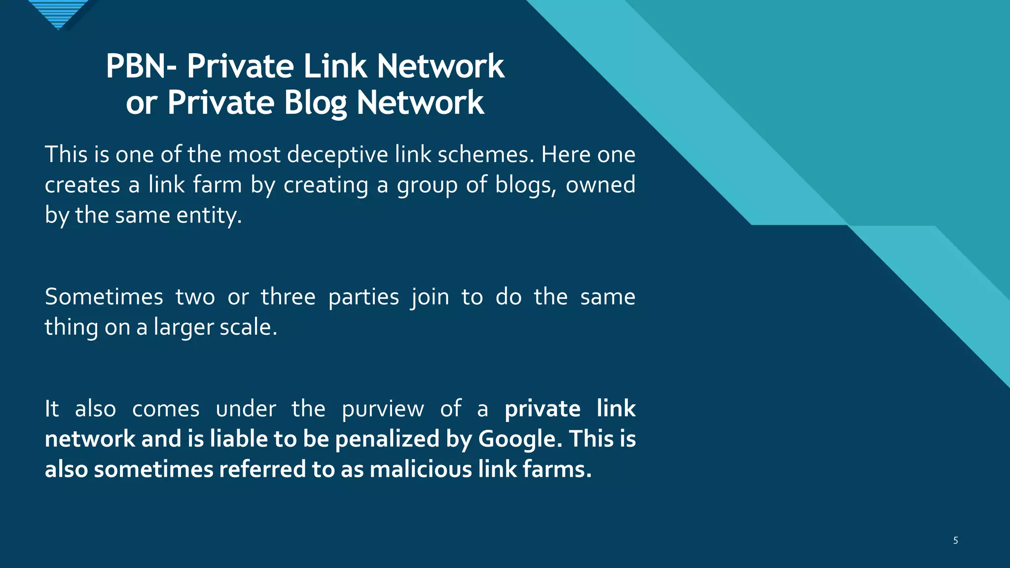 What are Link Schemes? | PPT