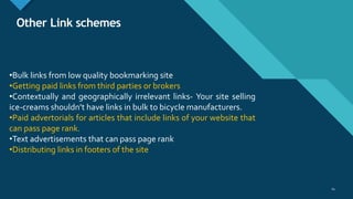 What are Link Schemes? | PPT