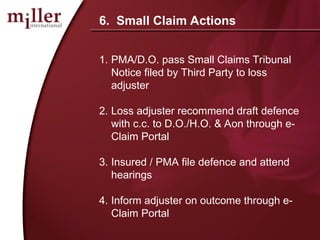 Miller-loss adjusters' workflow and property claims.ppt