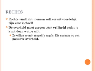 Links en rechts politiek | PPT