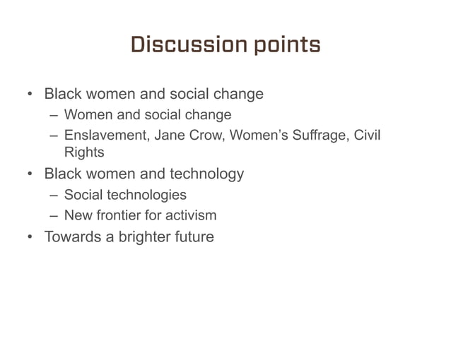 Black Women, Social Change, and Technology | PPT
