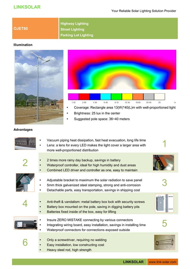 Linksolar catalog for customize solar street light | PDF