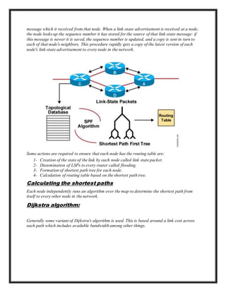 Link state routing protocol | DOCX | Computer Networking | Computing