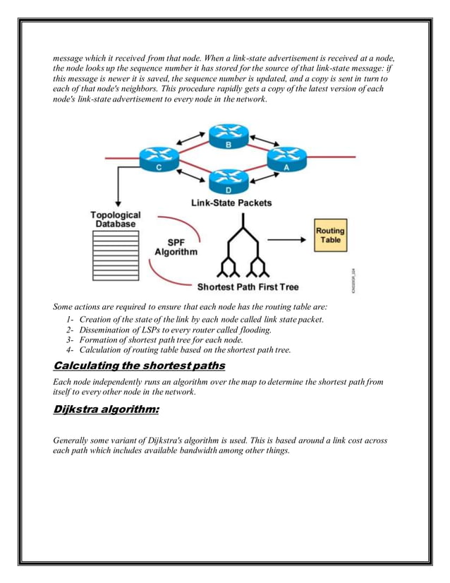 Link state routing protocol | DOCX