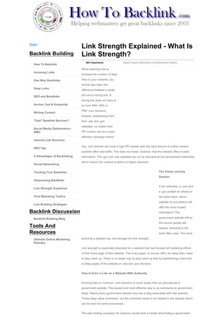 Link strength explained what is link strength | PDF | Social Networking ...