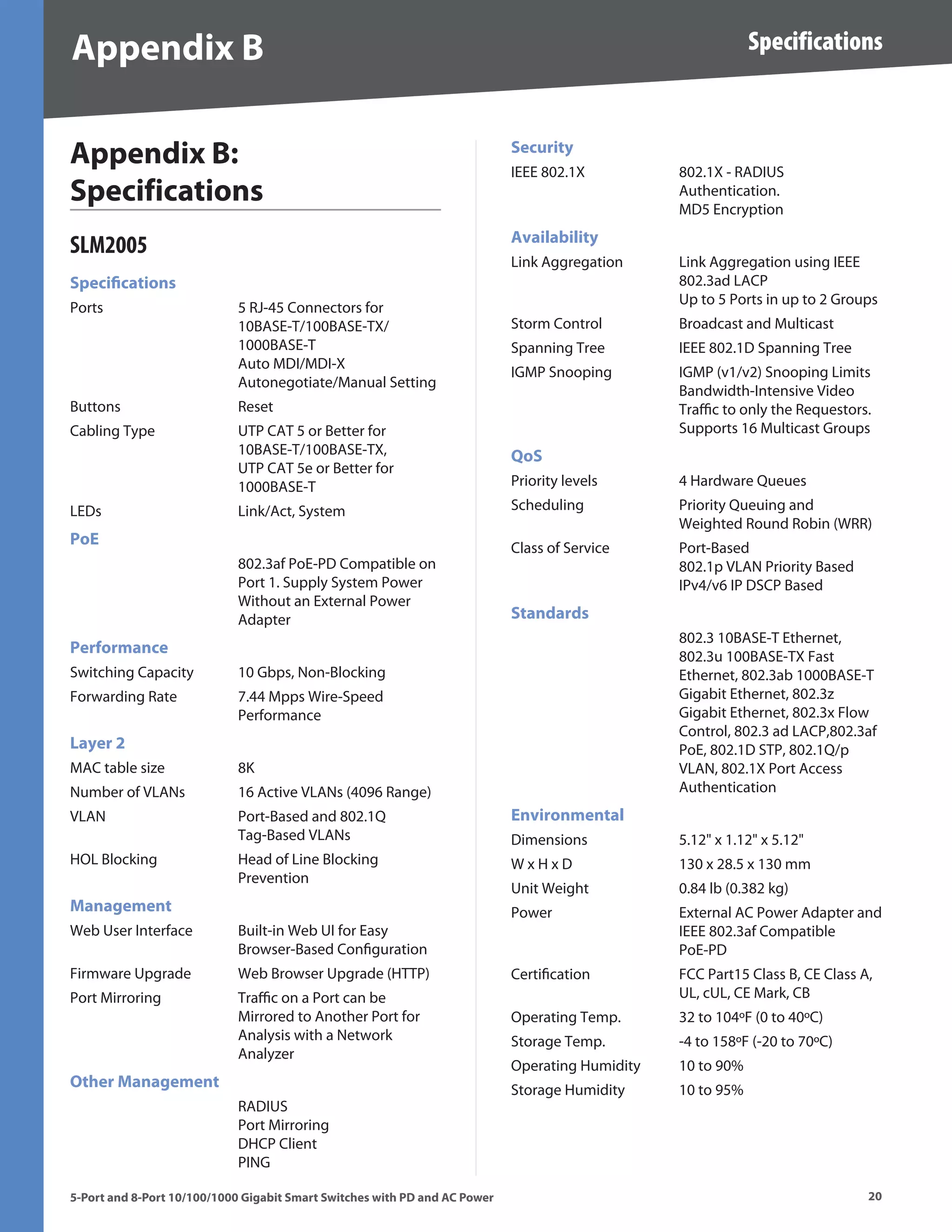 Manual Linksys SLM2008 | PDF