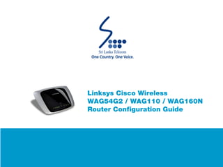 Cisco Linksys Router Configuration