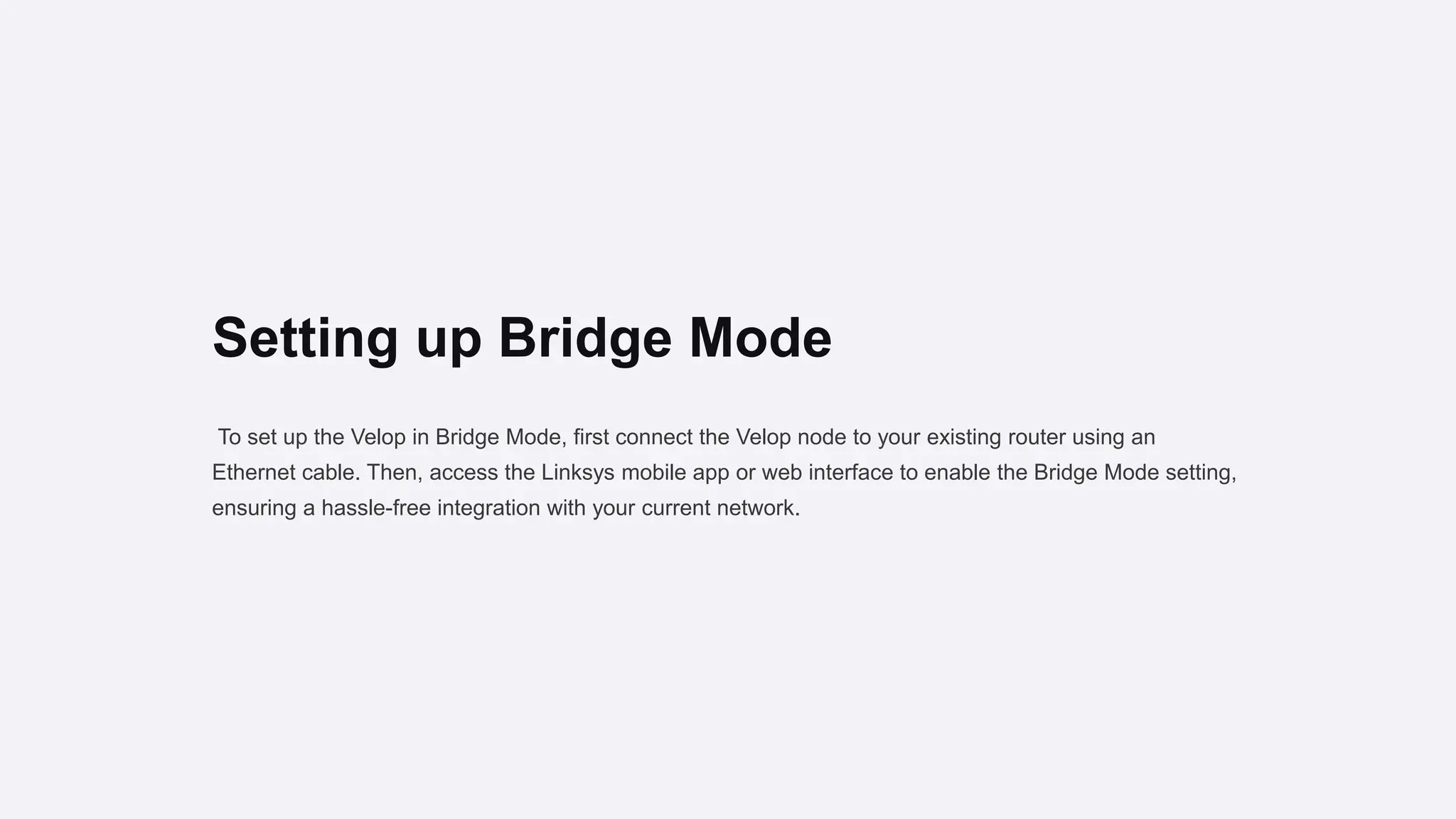 How to linksys velop bridge mode with easy process ? | PPT | Free Download
