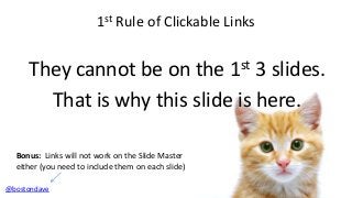 How to Include Clickable Links on Slideshare Presentation | PPTX