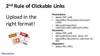 How to Include Clickable Links on Slideshare Presentation | PPTX