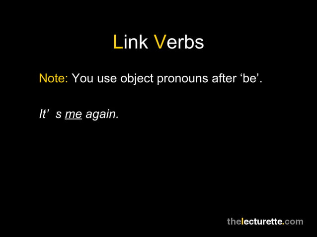 Link Verbs | PPT