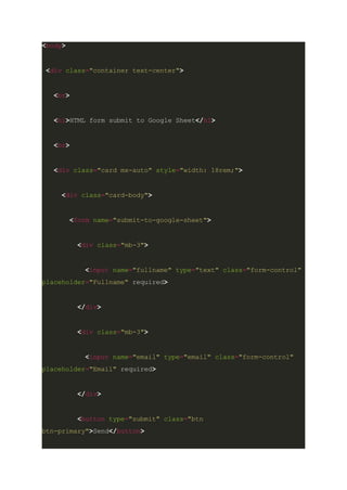 Link your HTML Form to Google Sheet in just 3 Steps.pdf