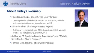 Open Server Summit 2016 : Linley Group Slides | PPTX