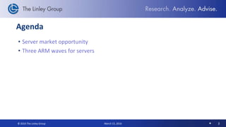 Open Server Summit 2016 : Linley Group Slides | PPT | Free Download