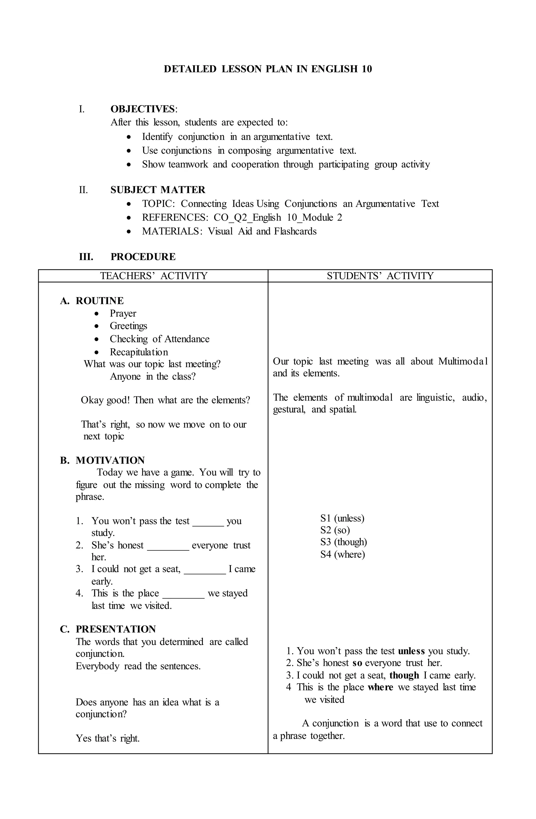 Linme lesson plan | DOCX