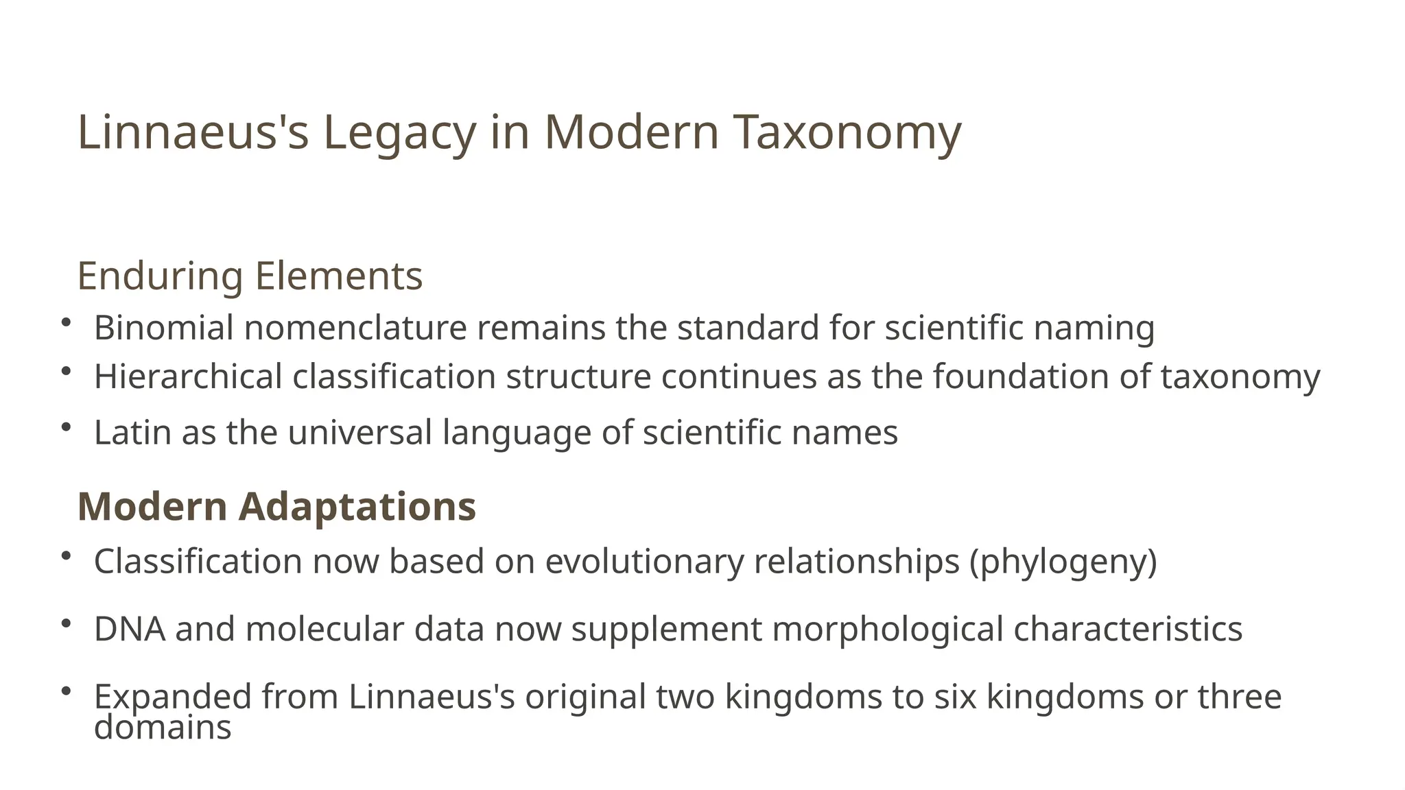 Linnaeus classification with details of history and | PPTX