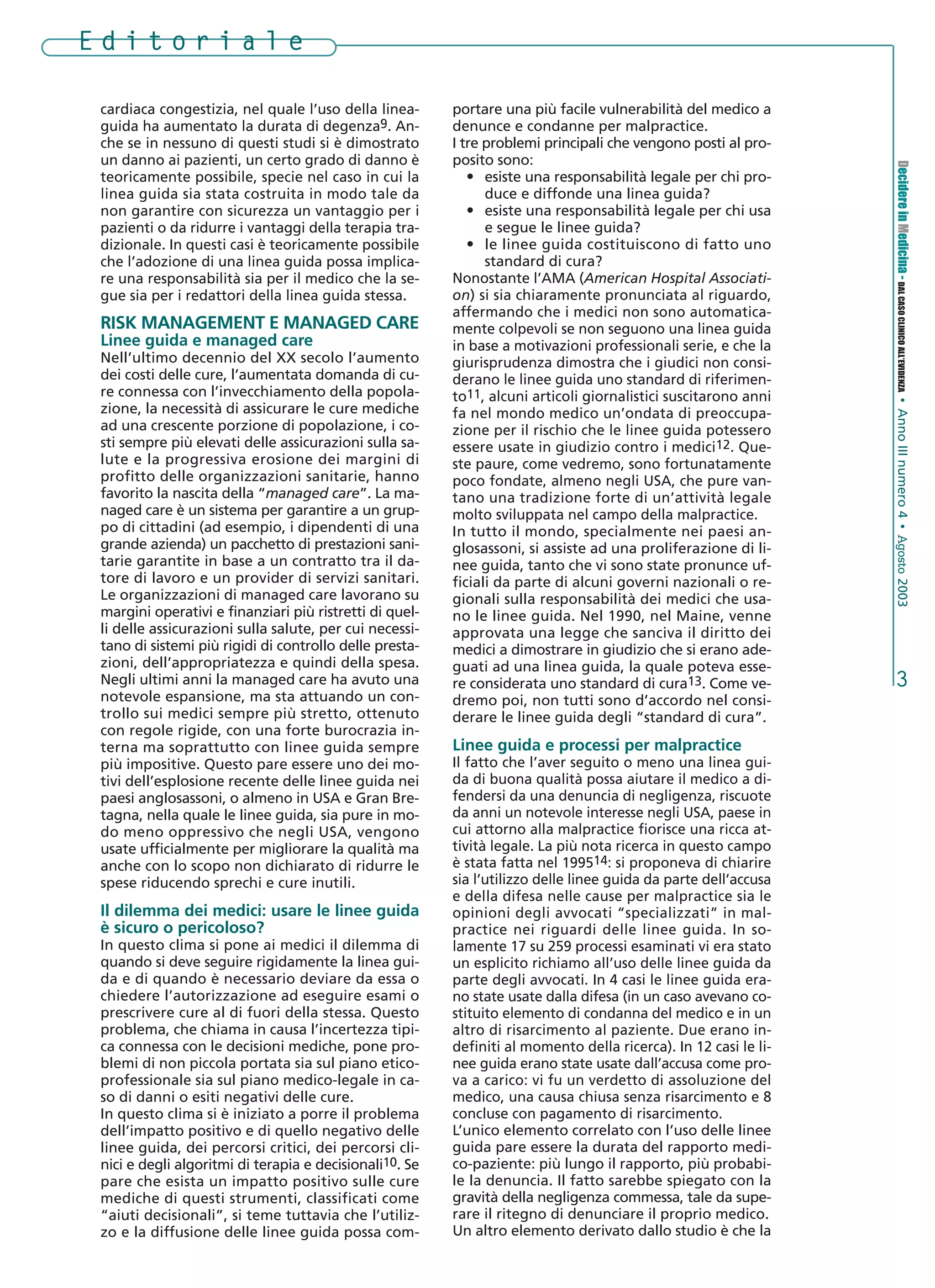 Linee guida medical malpractice | PDF