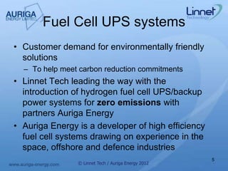 The AurigaGen Hydrogen Fuel Cell Back Up System | PPTX