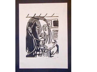 Linocut portrait examples | PPT