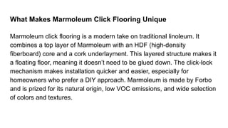 Linoleum Tiles vs. Marmoleum Click: Which Flooring to Choose? | PPTX