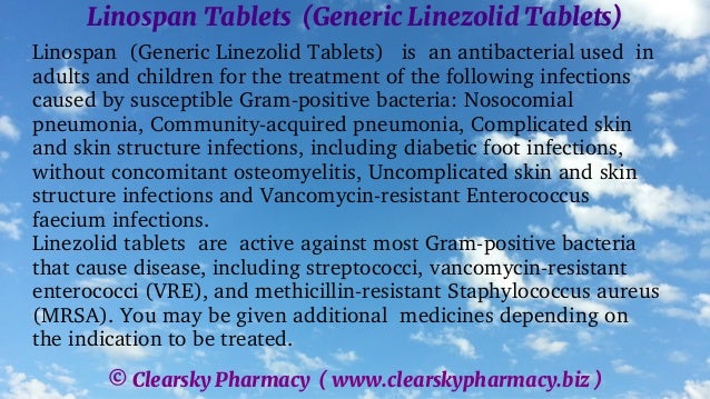 Linospan Tablets (Generic Linezolid Tablets) | PDF