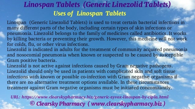 Linospan Tablets (Generic Linezolid Tablets) | PDF