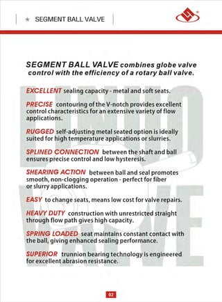 LINUO Valves Segment Ball Control Valve | PDF
