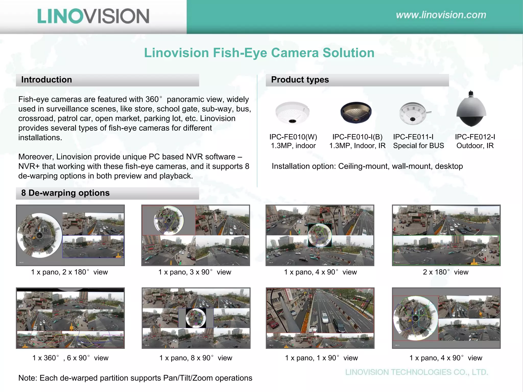 Linovision fish eye camra solution | PDF | Cameras and Camcorders ...
