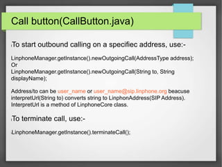 Android Linphone by www.coders-hub.com