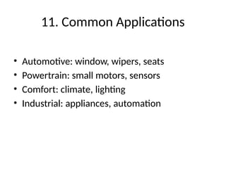 LIN Presentation Detailed for automotive | PPTX
