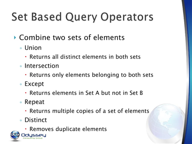 Linq To The Enterprise | PPT