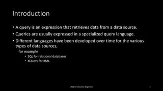 LINQ for absolute beginners | PPT