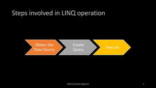 LINQ for absolute beginners | PPT