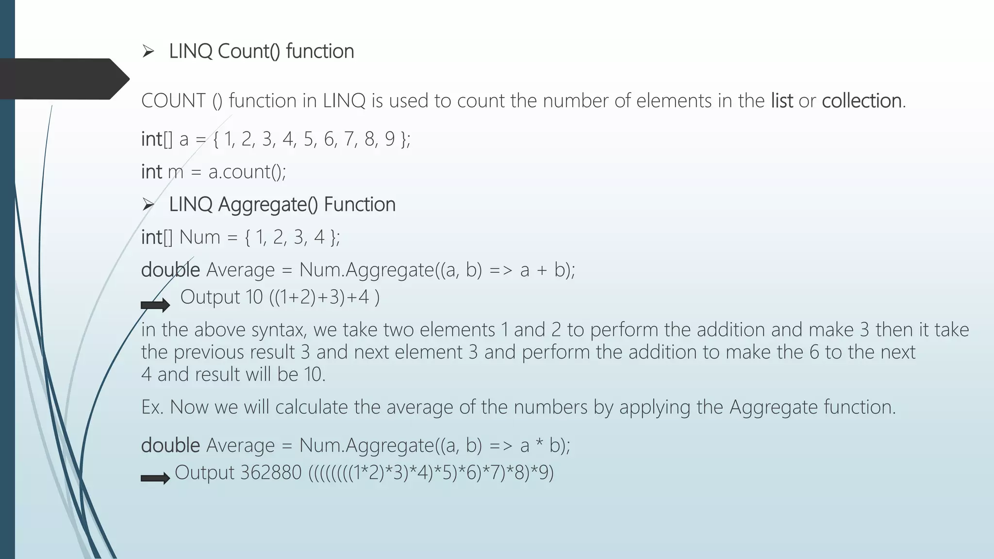LINQ.pptx | Databases | Computer Software and Applications