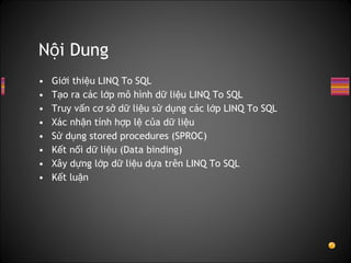 Linq To Sql | PPT