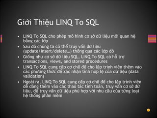 Linq To Sql | PPT