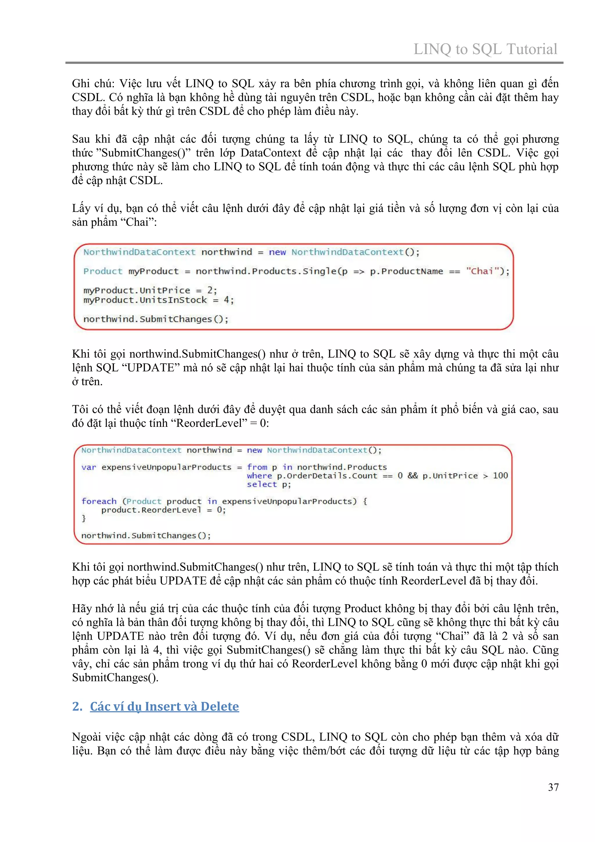 Linq to-sql-tutorial | PDF