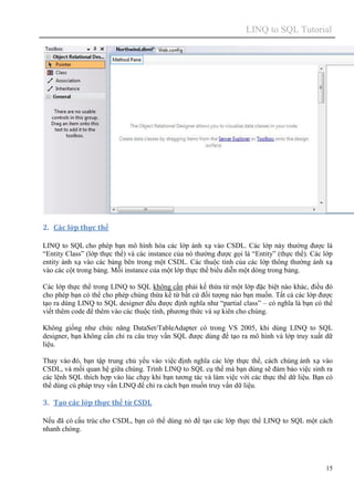 Linq to-sql-tutorial | PDF