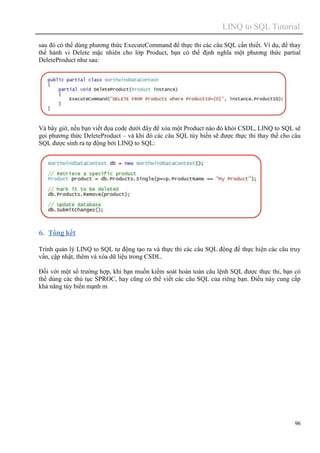 Linq to-sql-tutorial | PDF